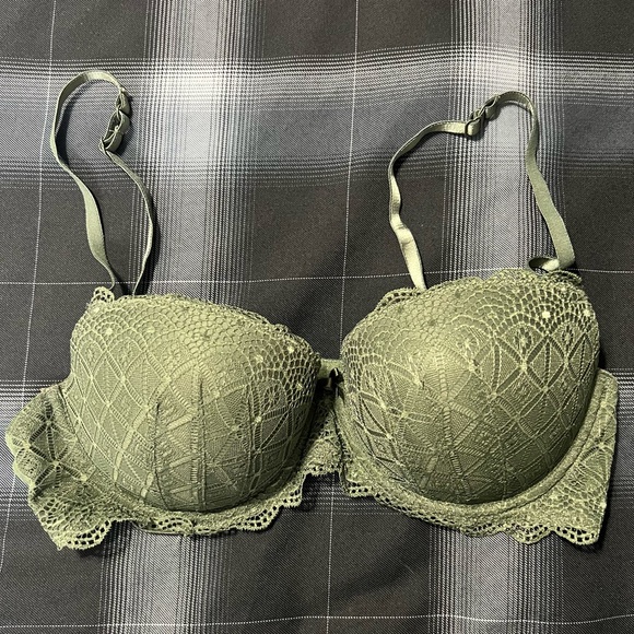 Candie's | Intimates & Sleepwear | Candies Lace Olive Green Bra | Poshmark